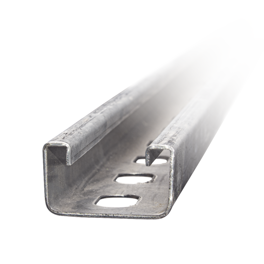 Unicanal Perforado 4 X 2 cm X 3 m / Calibre 12 / Galv. Electrolítico ...